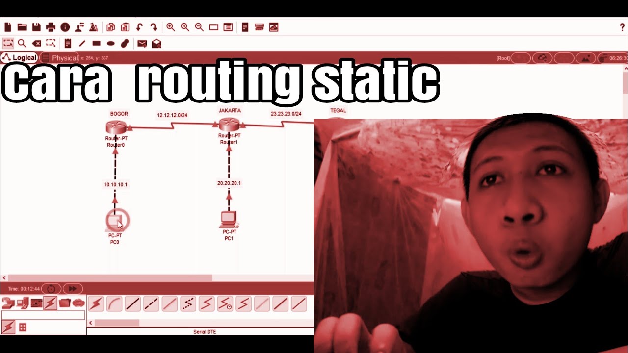 cara routing static by akel tanujaya hartono - YouTube