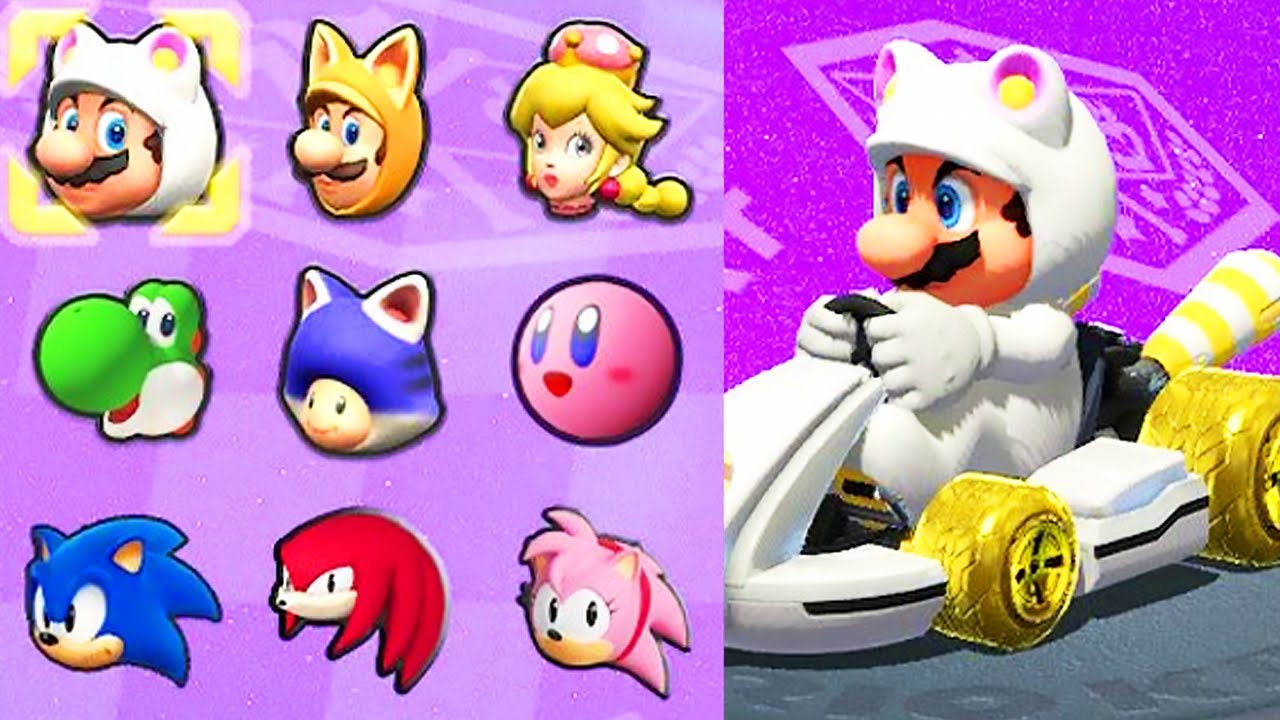 White Tanooki Mario in Mario Kart 8 Deluxe! (Moon Cup) - YouTube
