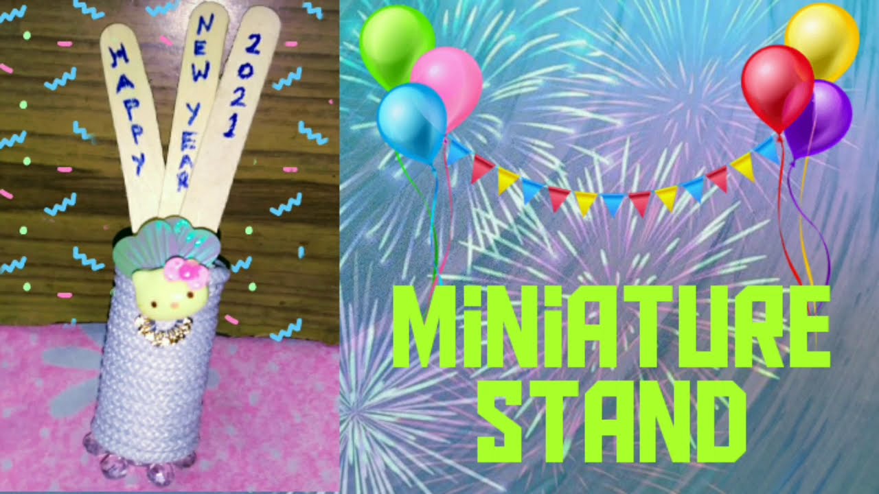 Very cute Miniature stand | DIY simple miniature | Best out of Waste ...