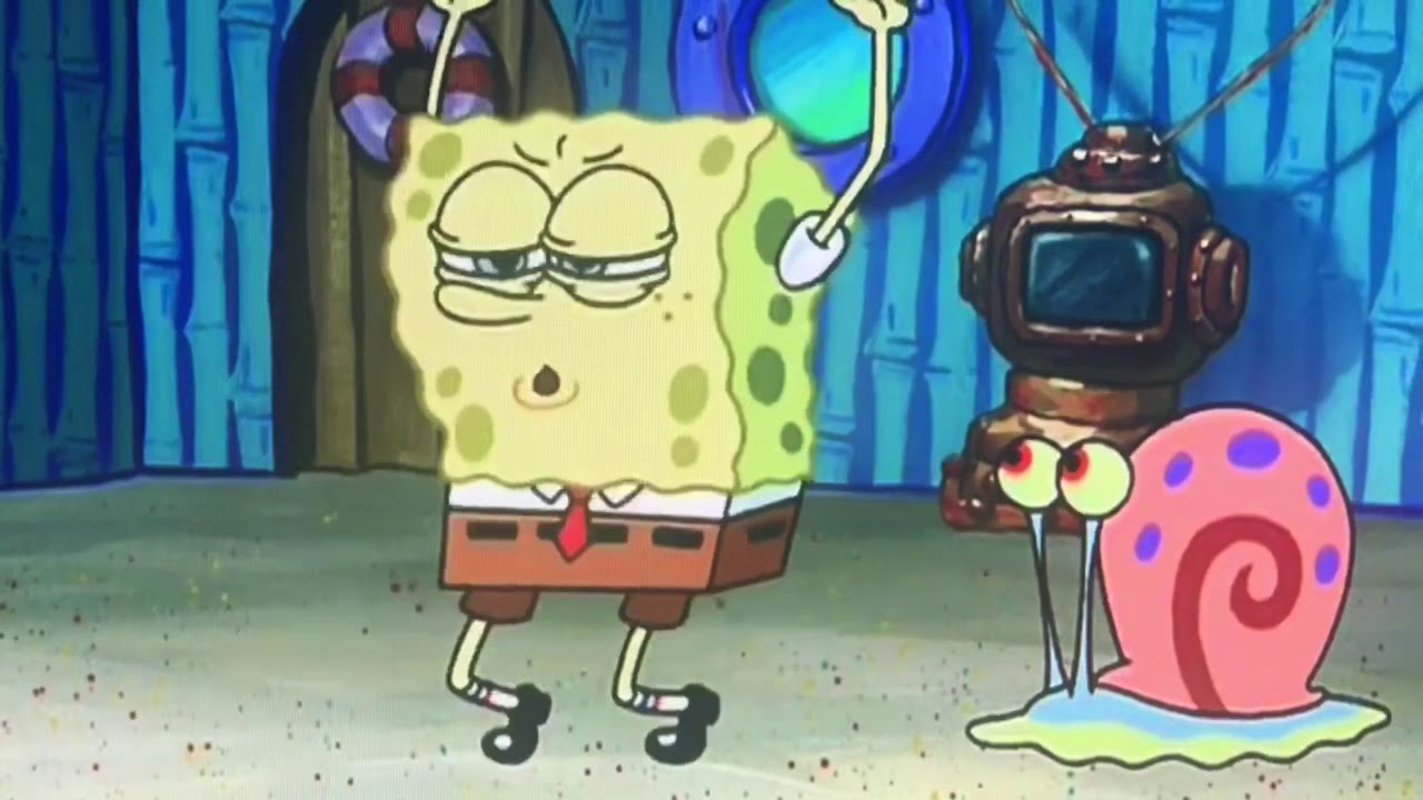 Spongebob squarepants Gary takes a bath - YouTube