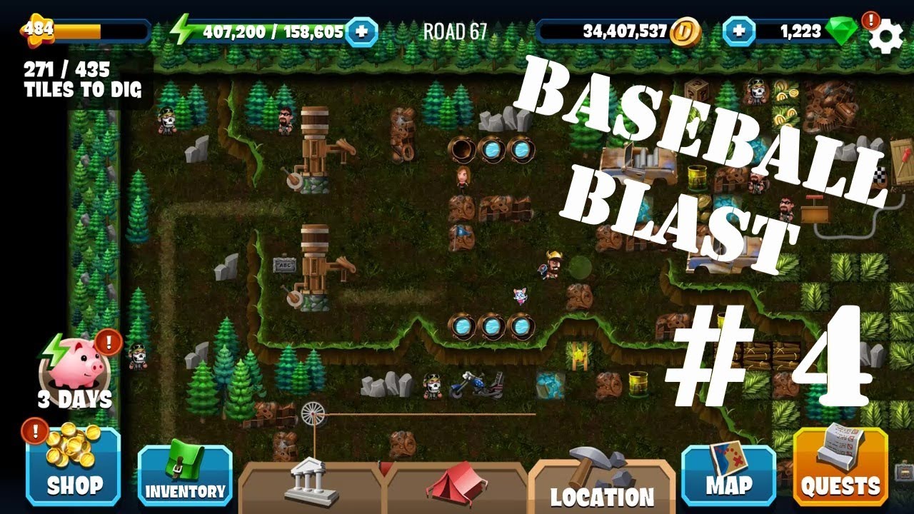 Diggy's Adventure | Baseball Blast | | ROAD 67 | # 4 - YouTube