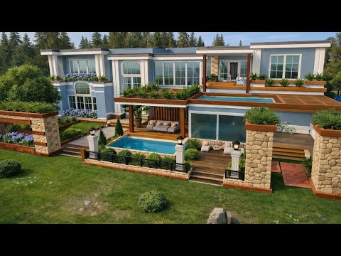 Coastal blue villa tutorial part 2 Heartopia #heartopia #heartopiagame