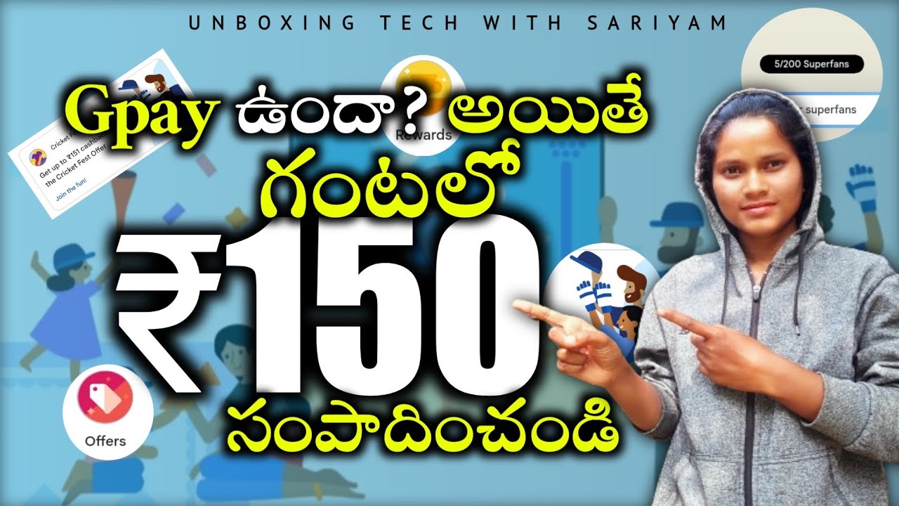 Earn ₹150 rupees in one hour| Gpay cricket fest 2024 | today money ...