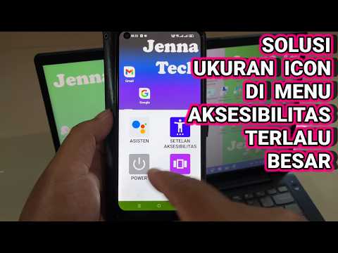 Cara Mengatur Agar Icon Di Menu Aksesibilitas Ukurannya Tidak Terlalu Besar (Realme 7 Pro)