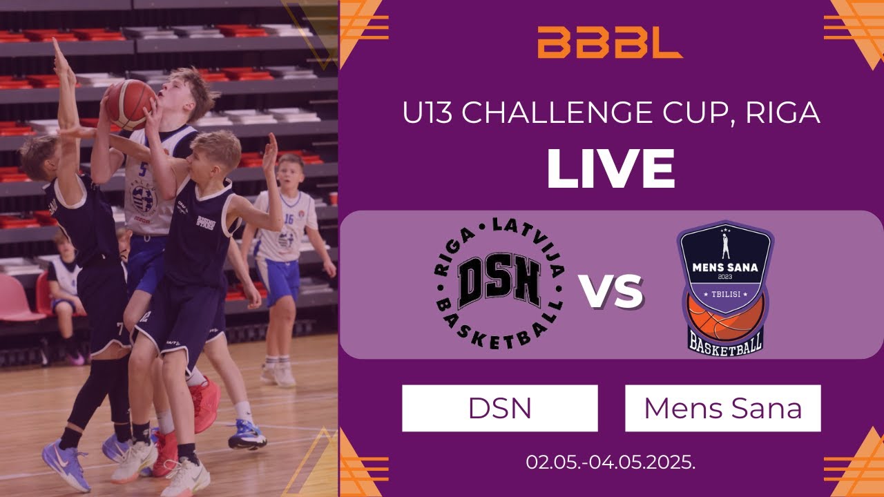 Mens Sana Basketball Tbilisi 2012 vs DSN 2012 | BBBL Boys U13 | Challenge Cup - YouTube