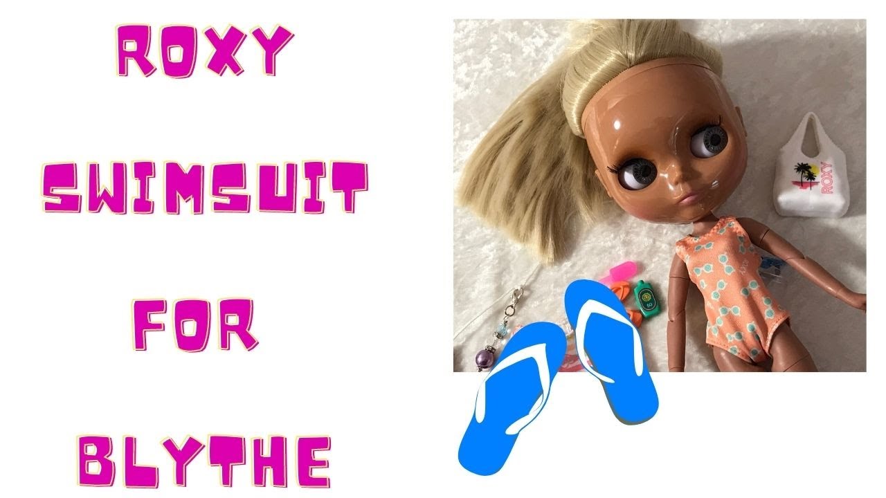 Roxy Barbie Swimsuit for Blythe Try On Fashion Pack Dolly Dress Up ...