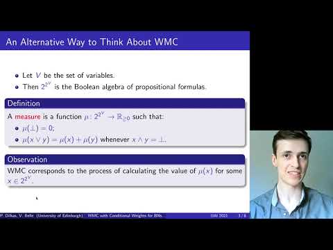 Weighted Model Counting with Conditional Weights for Bayesian Networks (UAI 2021) - YouTube