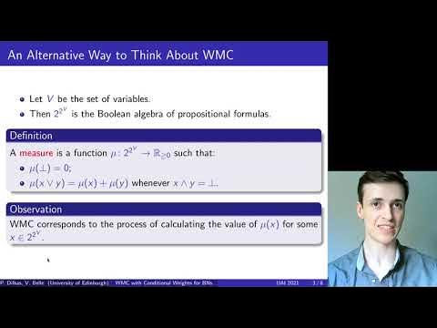 Weighted Model Counting with Conditional Weights for Bayesian Networks (UAI 2021) - YouTube