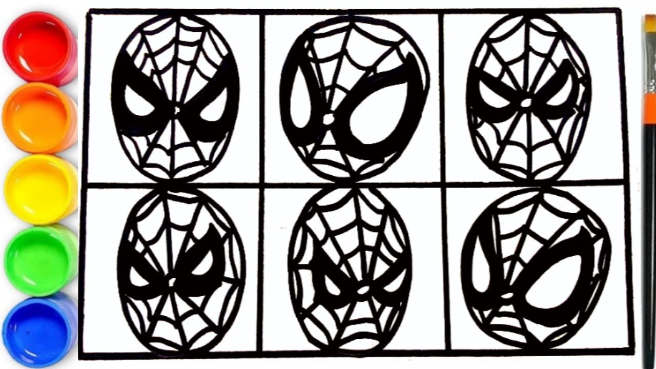 🔴 Spider Man Team Drawing and Coloring Pages | Spider Man Drawing and ...