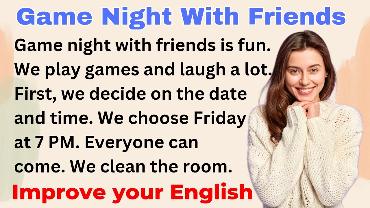 Game Night With Friends | Improve your English | Everyday Speaking ...