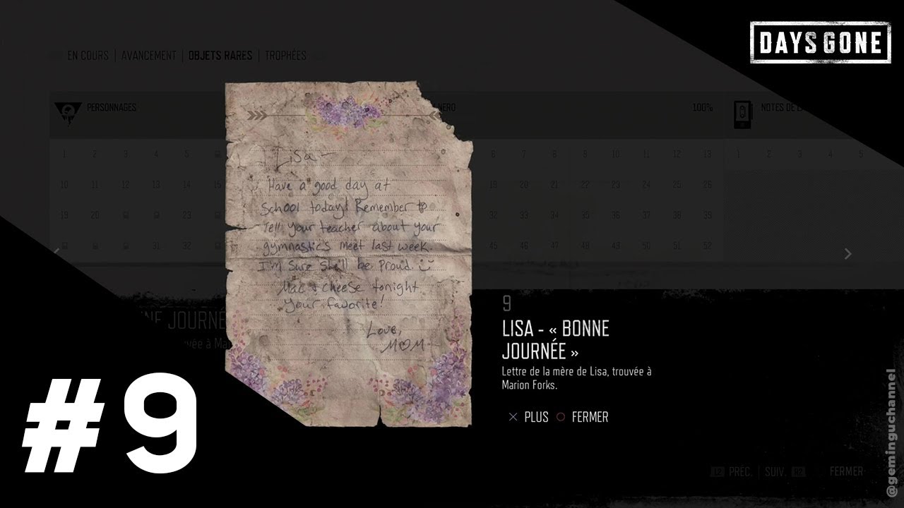 Days Gone - Personnages 09: Lisa - Bonne journée - YouTube