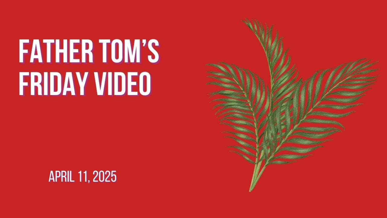 Father Tom's Friday Video for April 11, 2025 - YouTube