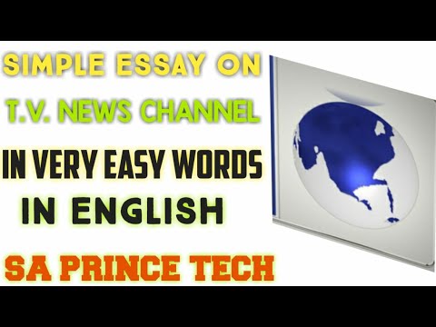 Simple Essay on T.V. News channel In English for Student's - YouTube