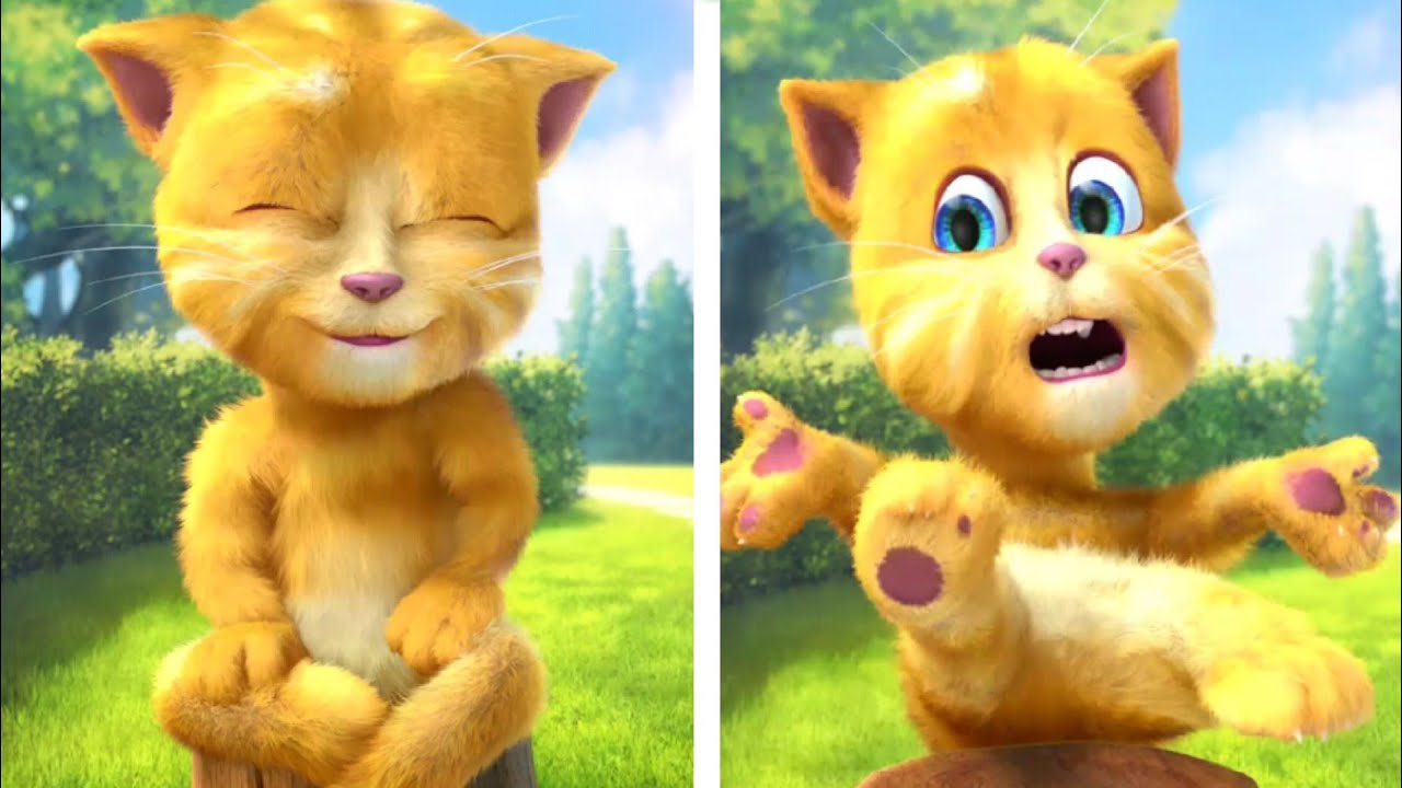 Talking Ginger Eating - YouTube