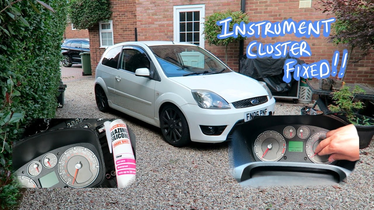 Ford Fiesta Mk6 ST150 instrument cluster repair and install - YouTube
