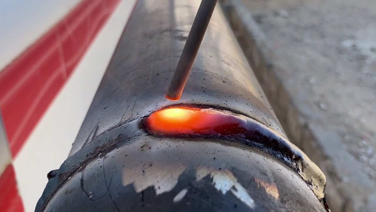 How to weld civil defense line fire pipelines - YouTube