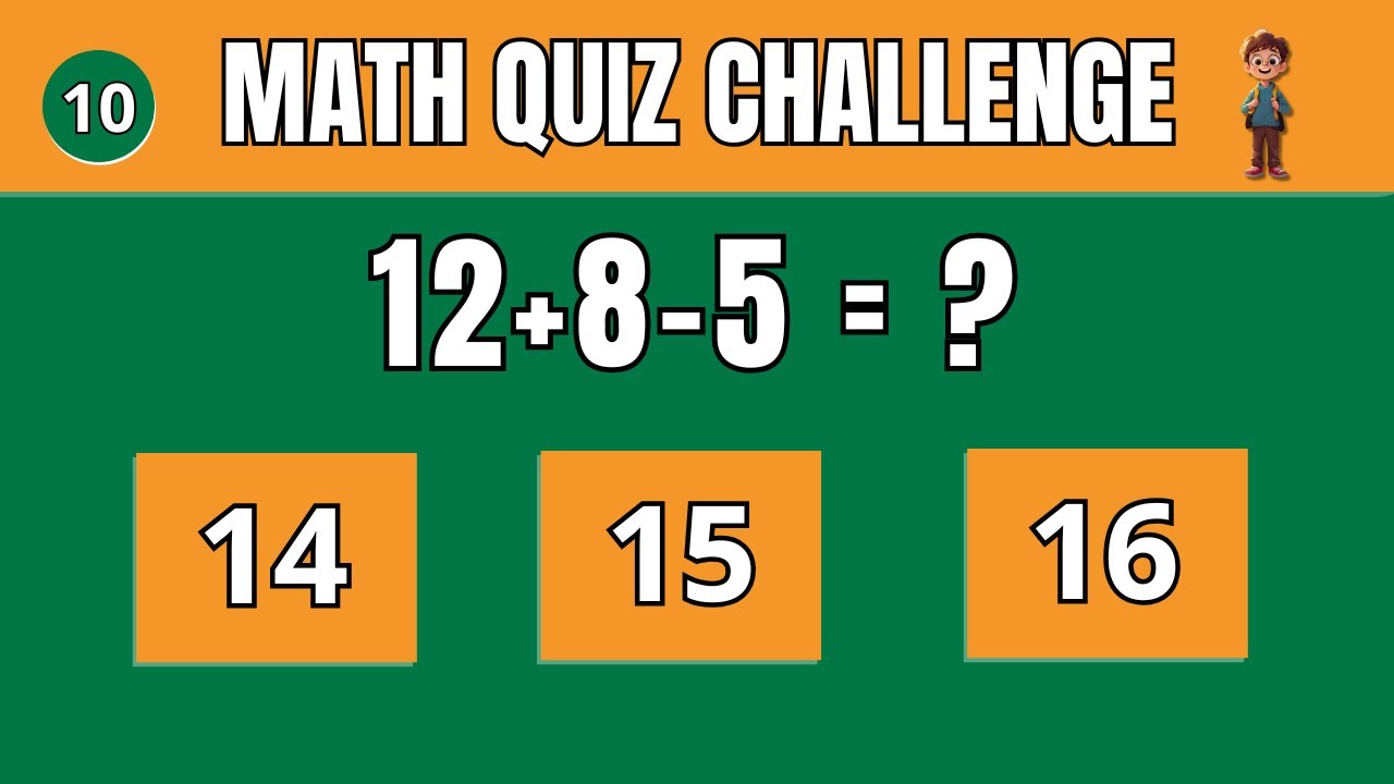 Quick Math Quiz! Are You a Genius? - YouTube