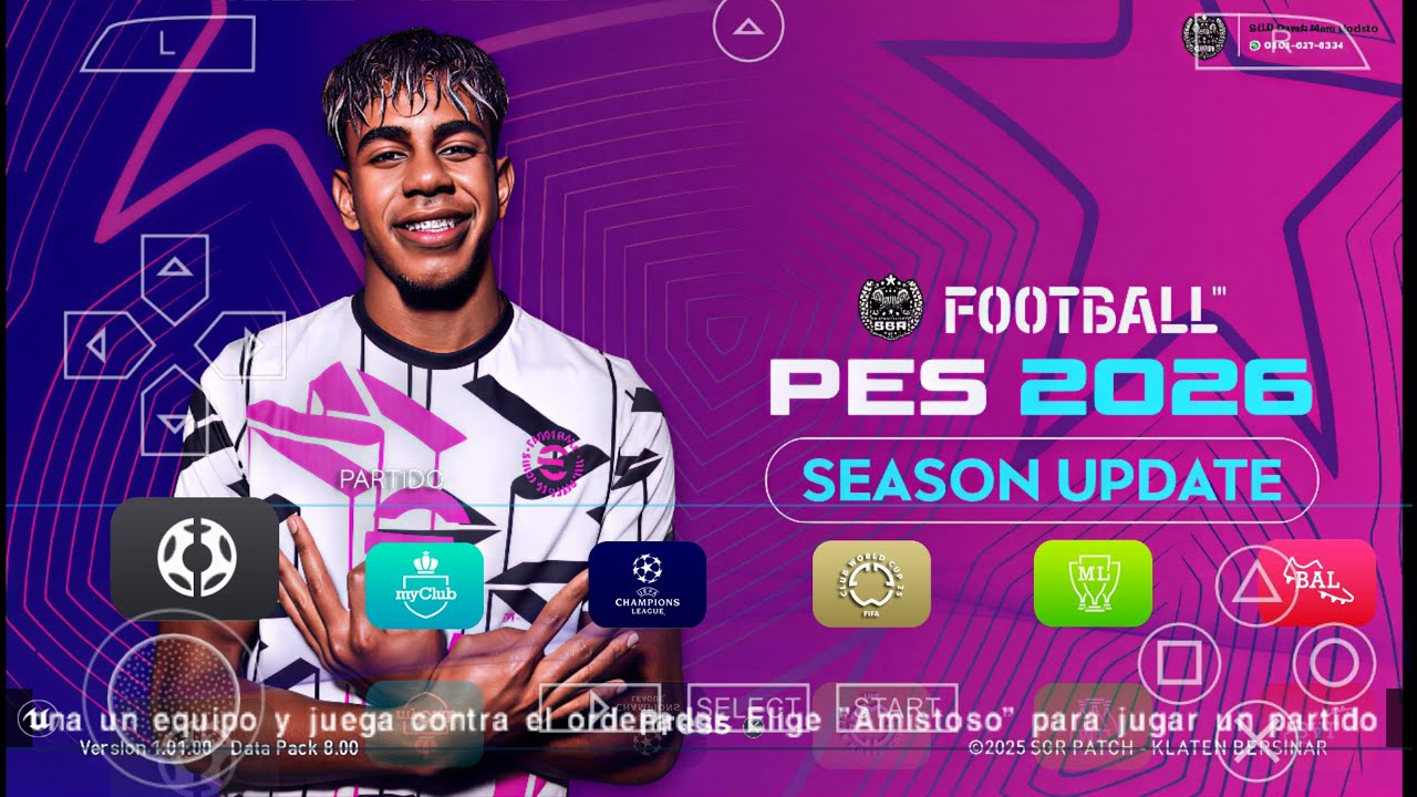 eFootball PES 2026 PPSSPP ORIGINAL ISO DOWNLOAD PES 2026 PSP FULL KITS ...