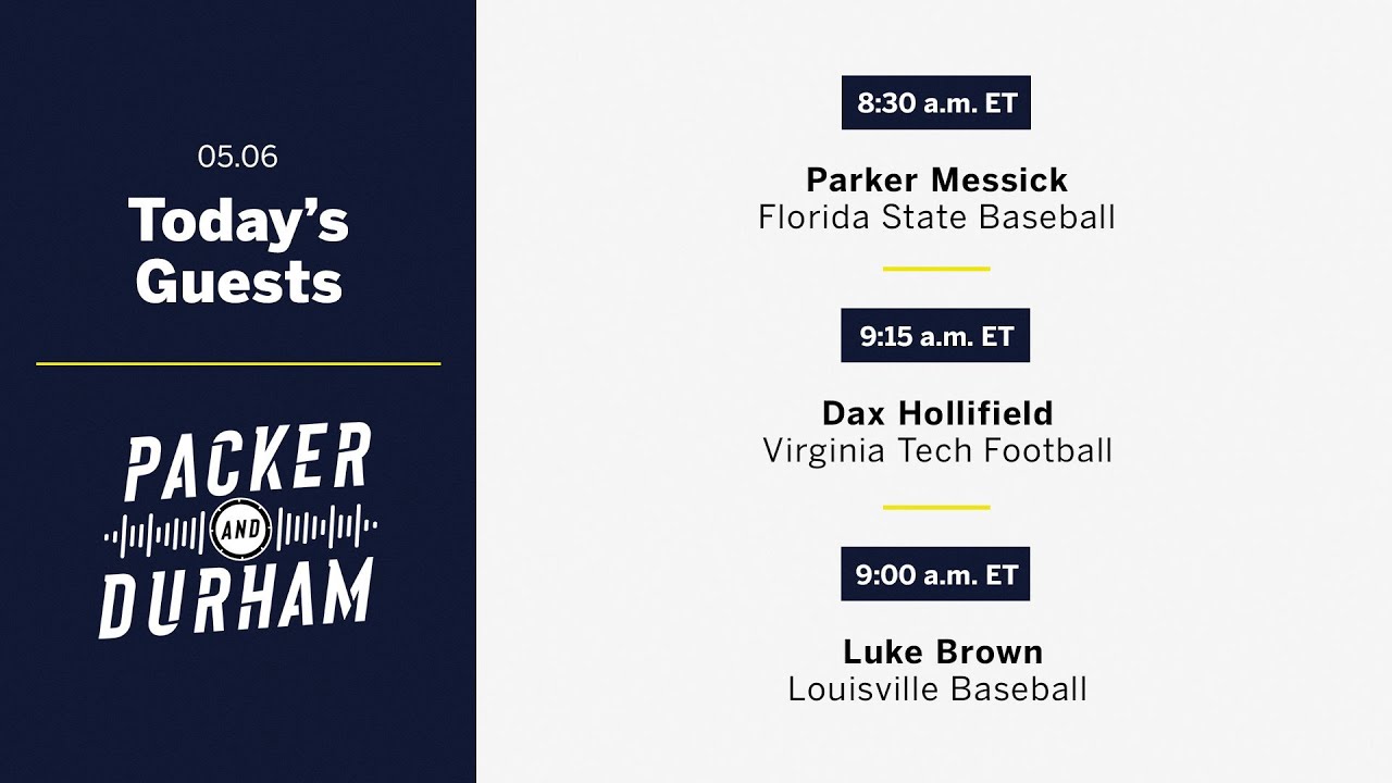 Packer and Durham Show ESPN 5/6/21 - Parker Messick FSU Baseball - YouTube