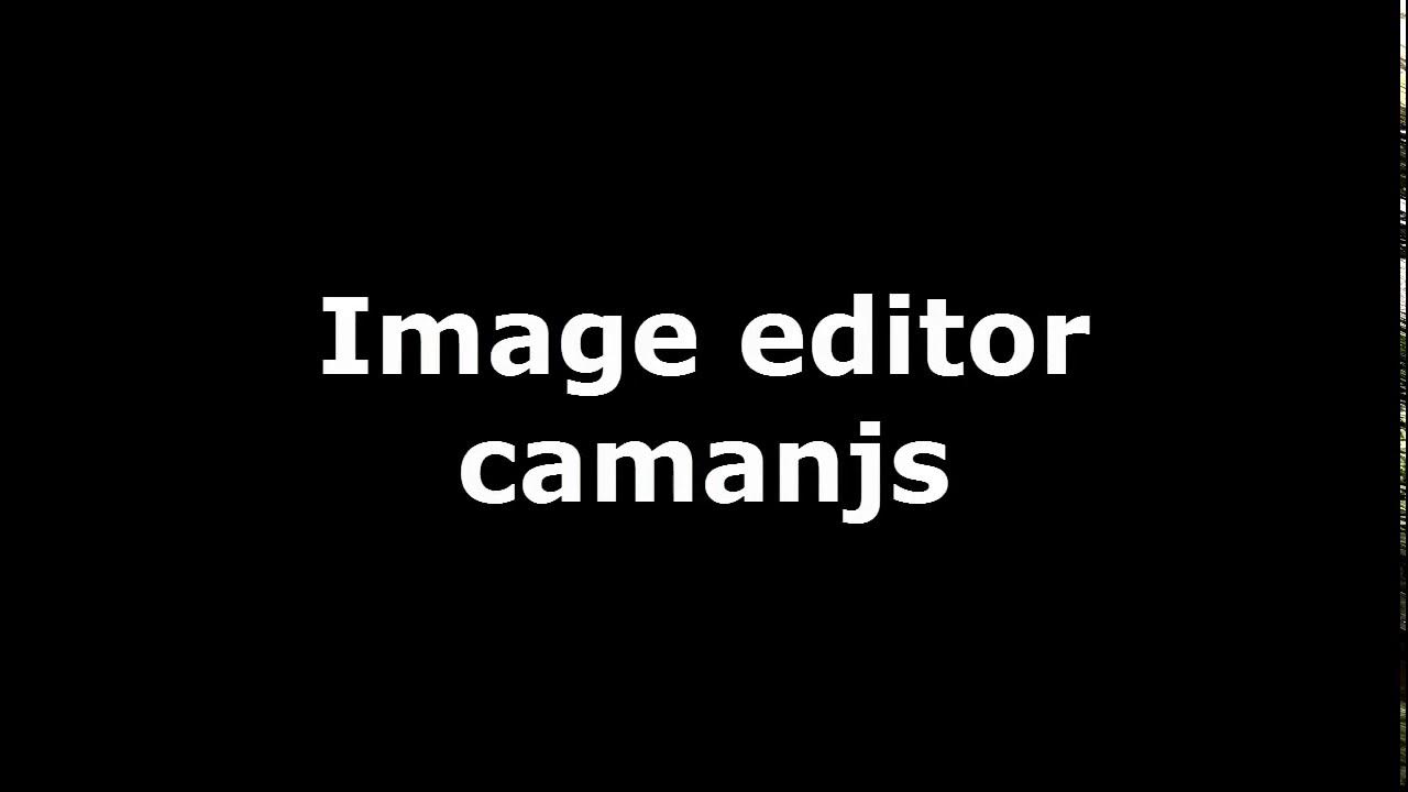 Image editor web html5 with camanjs - YouTube