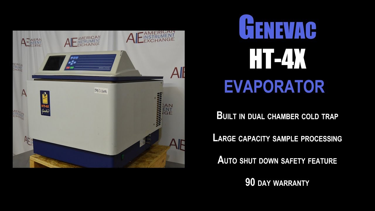 Genevac HT-4X centrifugal evaporator (1340O CENTRI) - YouTube