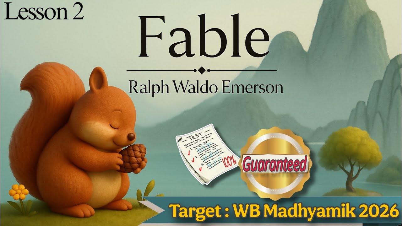 Fable by Ralph Waldo Emerson | Class 10 English WBBSE | Explanation ...