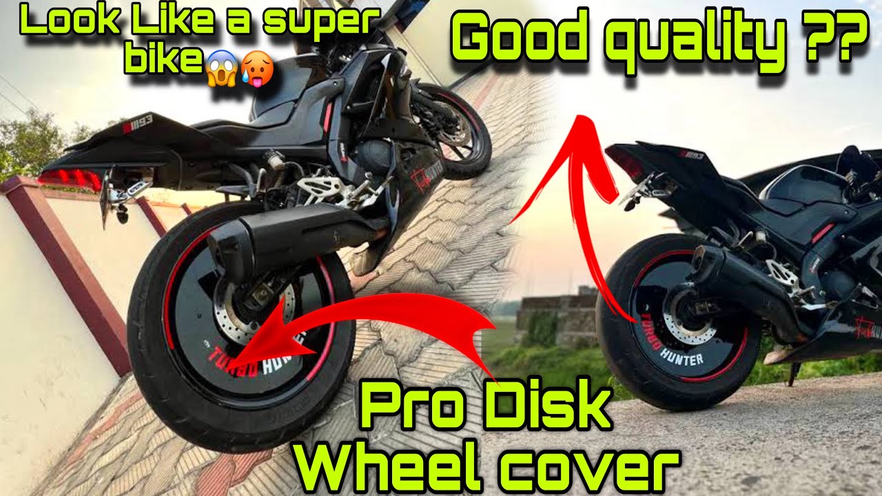 Installed New pro Disk Wheel Cover🔥| R15v3 Look like Super bike🥵 - YouTube