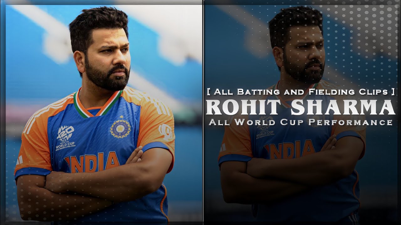 Rohit Sharma [ Batting and Fielding Clips ] of World Cup Tournaments ...