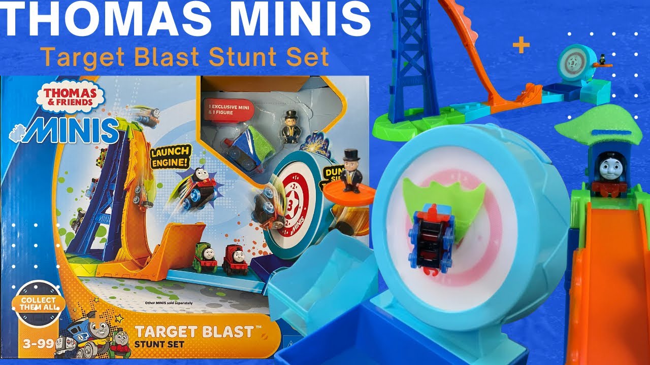 Thomas & Friends - Thomas Mini Target Blast Stunt Set unboxing with ...
