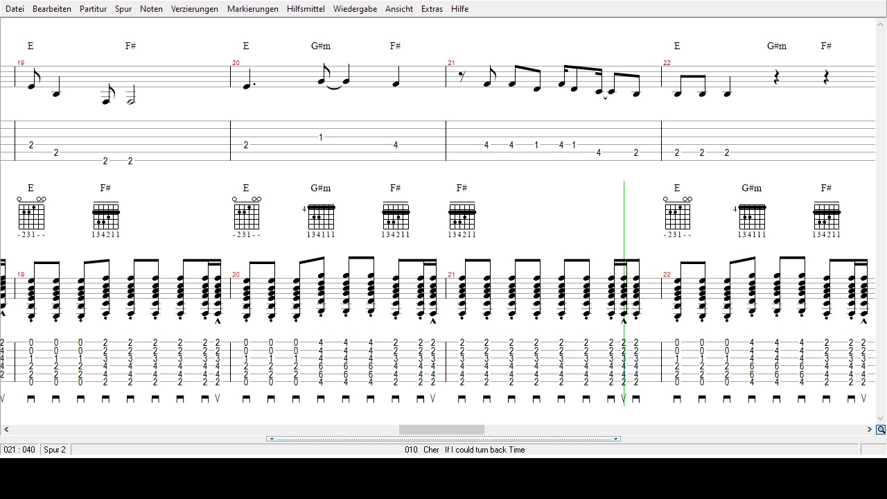 Cher - If I could turn back Time -Tabs - YouTube