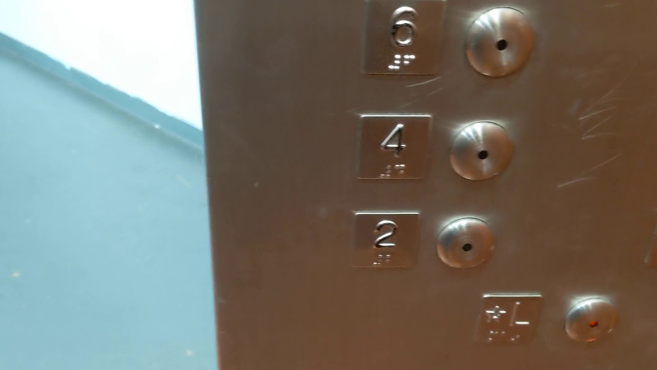 Otis Traction Elevators At The Tower Parking Garage In Roanoke VA - YouTube