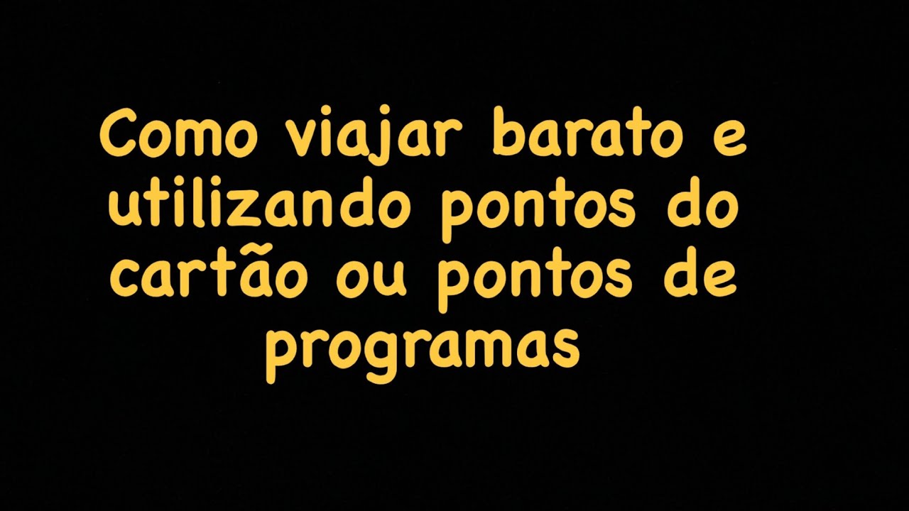 Como viajar de forma barato e usar milhas - YouTube