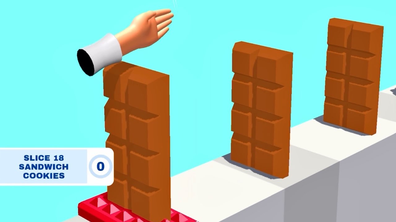 Slice it all! Very satisfying and relaxing slicing game - YouTube