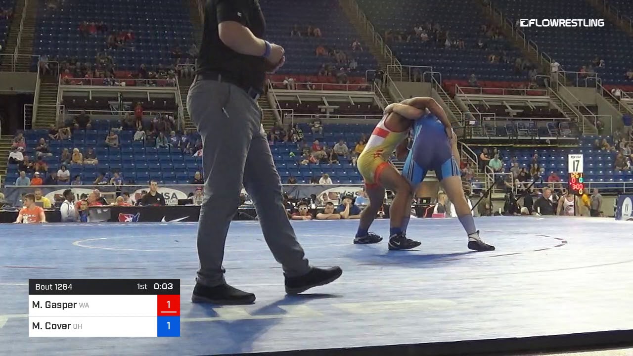 195 Lbs Rnd Of 16 Michael Gasper Washington Vs Matthew Cover Ohio - YouTube