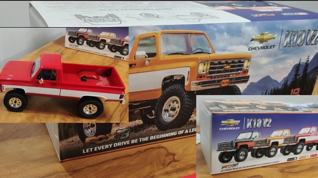 FMS 1/18 Chevrolet K10 V2 full Unboxing Video - YouTube
