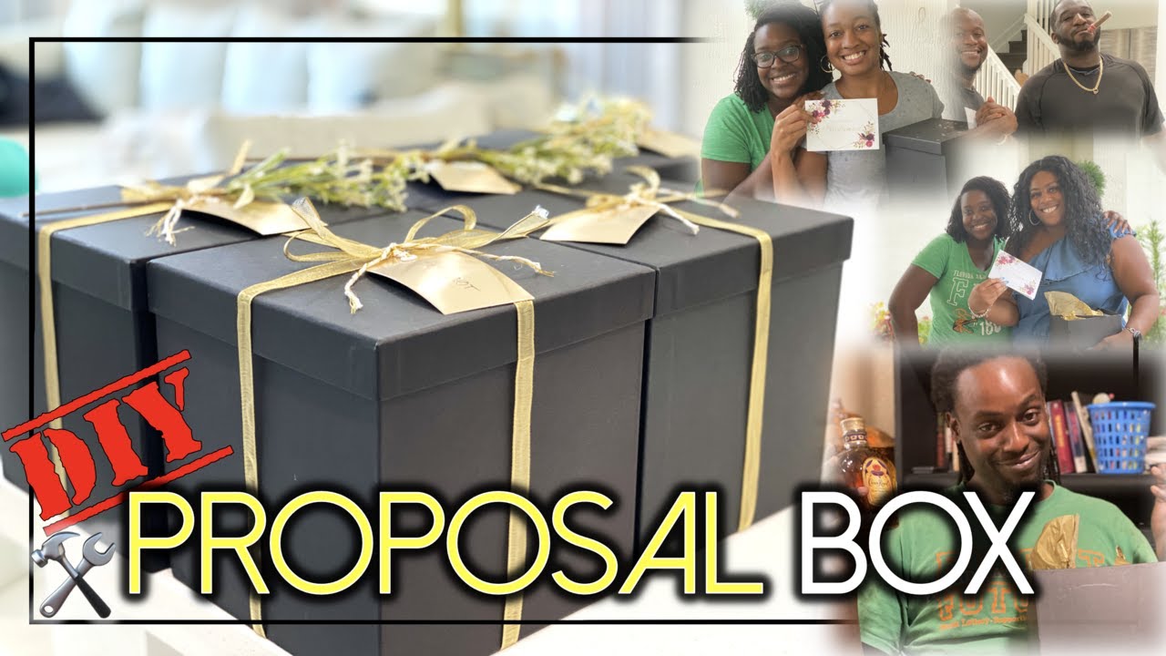 LUXURY DIY Bridal Proposal Boxes - WE PROPOSED! | The Lucceus Wedding ...
