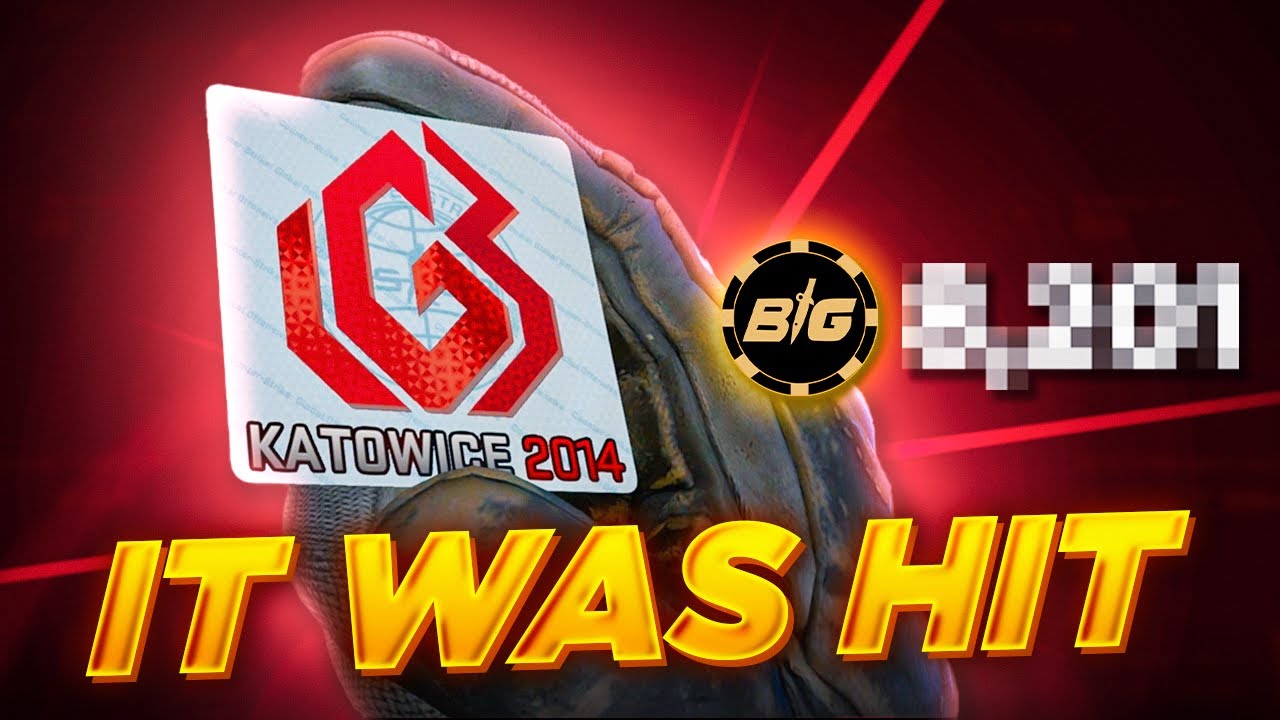 This INSANE Katowice 2014 Sticker Was Hit in a CASE BATTLE?! - YouTube