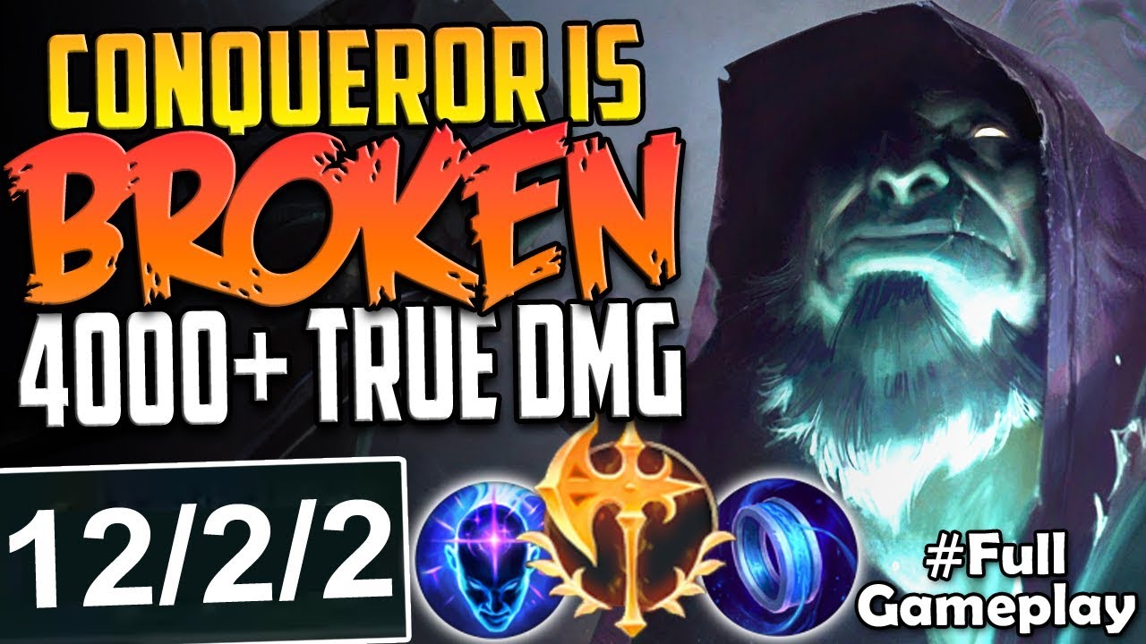 CONQUEROR RUNE IS BROKEN | 4000+ TRUE DAMAGE | Conqueror Yorick vs ...