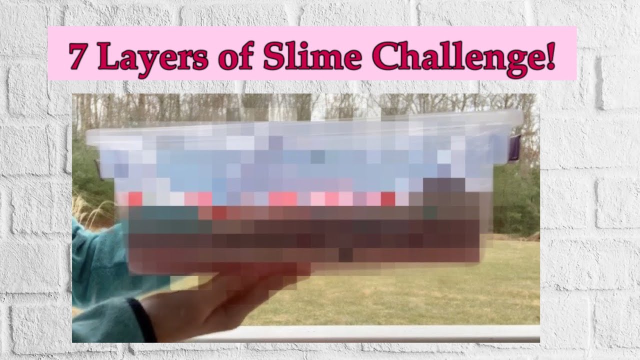 7 LAYERS OF SLIME CHALLENGE!!! - YouTube