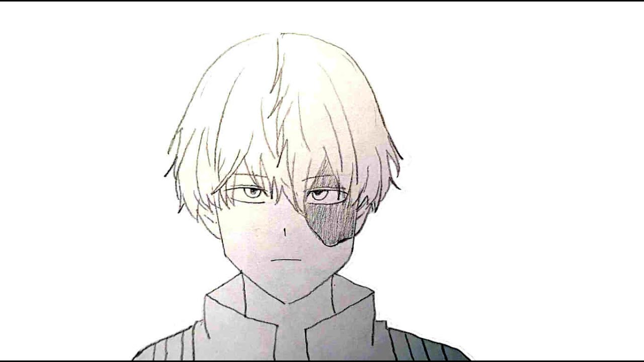 How to draw Shoto Todoroki My Hero Academia || Easy drawing - YouTube