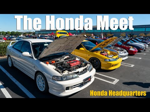 Großes Honda-Treffen in der Honda-Zentrale in Südkalifornien