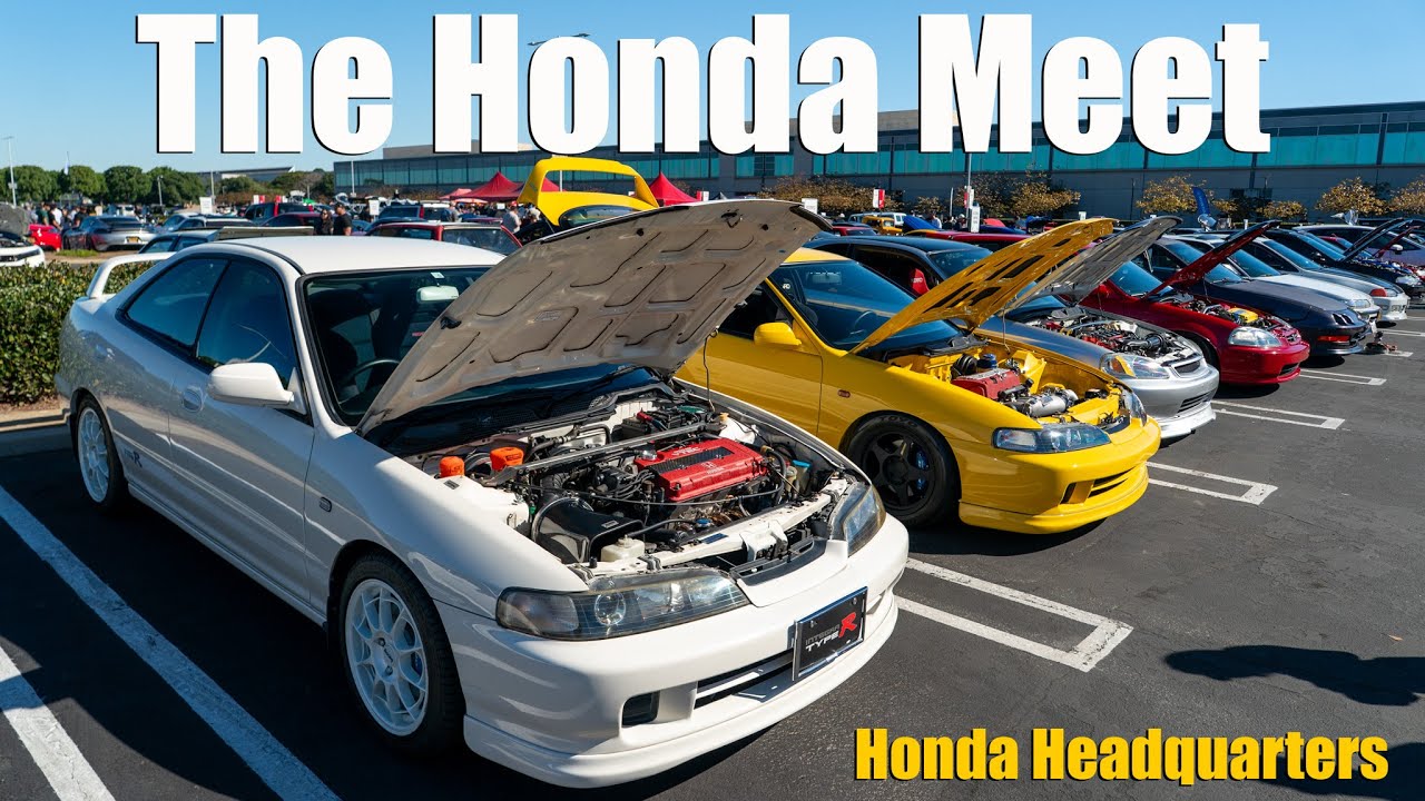 Huge Honda Meet Hosted at Honda Headquarters in SoCal - YouTube