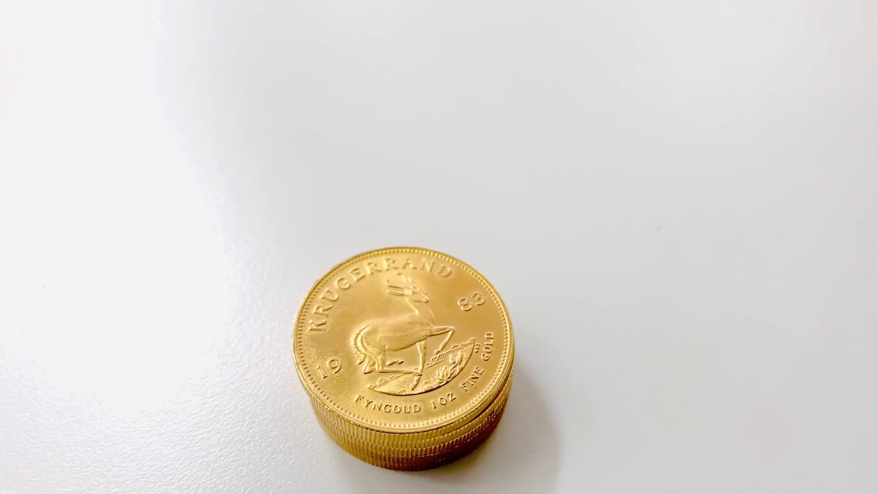 5 Stack Krugerrand Gold Coins - YouTube