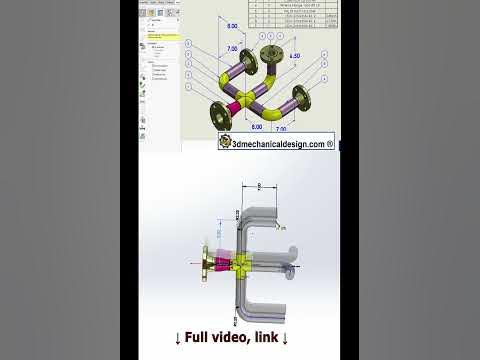 Video about practicing of SolidWorks pipe routing. #3dmechanicaldesign - YouTube