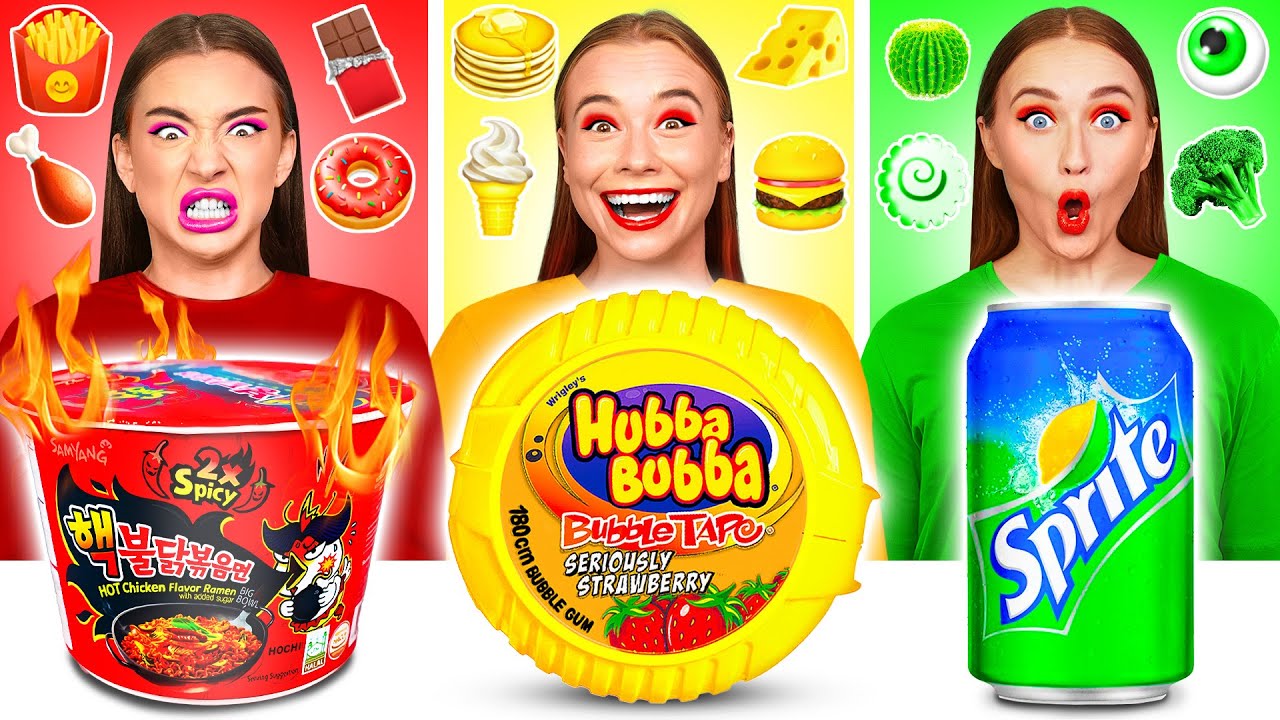 Food of The Same Colors Challenge | Fantastic Food Hacks by Fun Fun ...