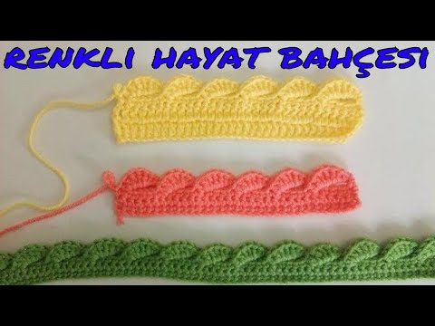 Tığ İşi Kenar Örgü Yapılışı (Battaniye Lif Yelek İçin) Anlatımlı Yapılışı -  Örgü Dantel Oya El İşi