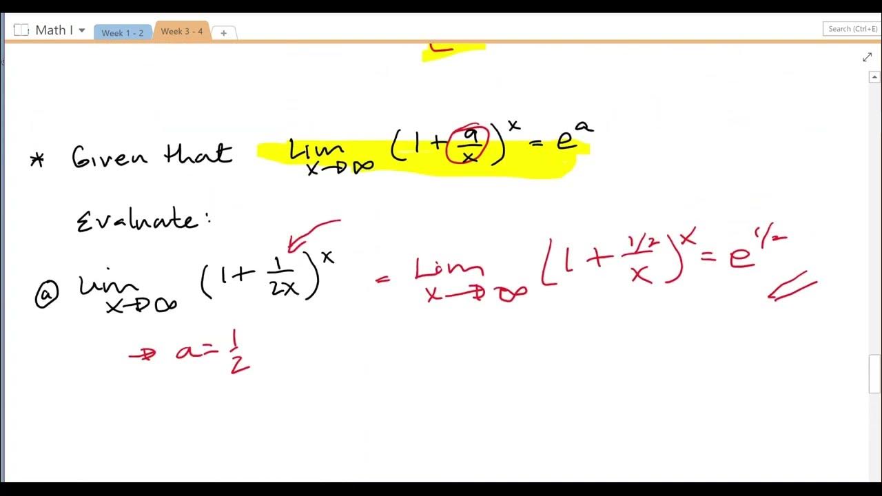 Limit At Infinity Part 2 2 Youtube