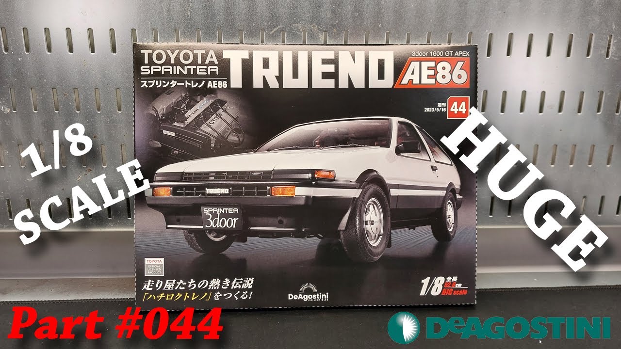 HUGE Toyota AE86 Model Kit Part #044! | DeAgostini 1/8 Scale Toyota ...