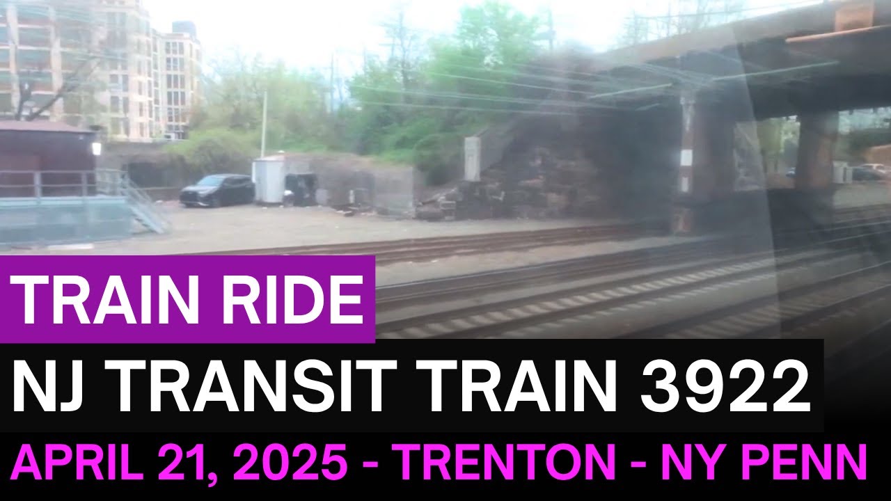 Train Ride: NJ Transit NEC Line Train 3922 | Trenton to New York Penn ...