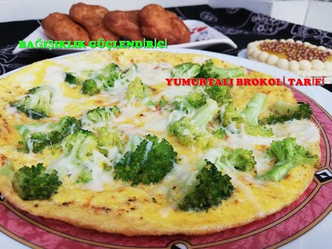 BAĞIŞIKLIĞI GÜÇLENDİRİCİ😍 (YUMURTALI BROKOLİ TARİFİ) BROCCOLI OMELETTE (WITH ENGLISH SUBTITLES)👌